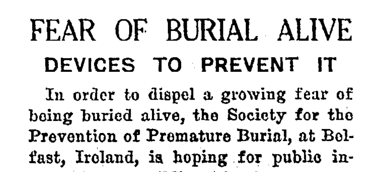 Fear Of Being Buried Alive Buried Alive The Terrifying History Of